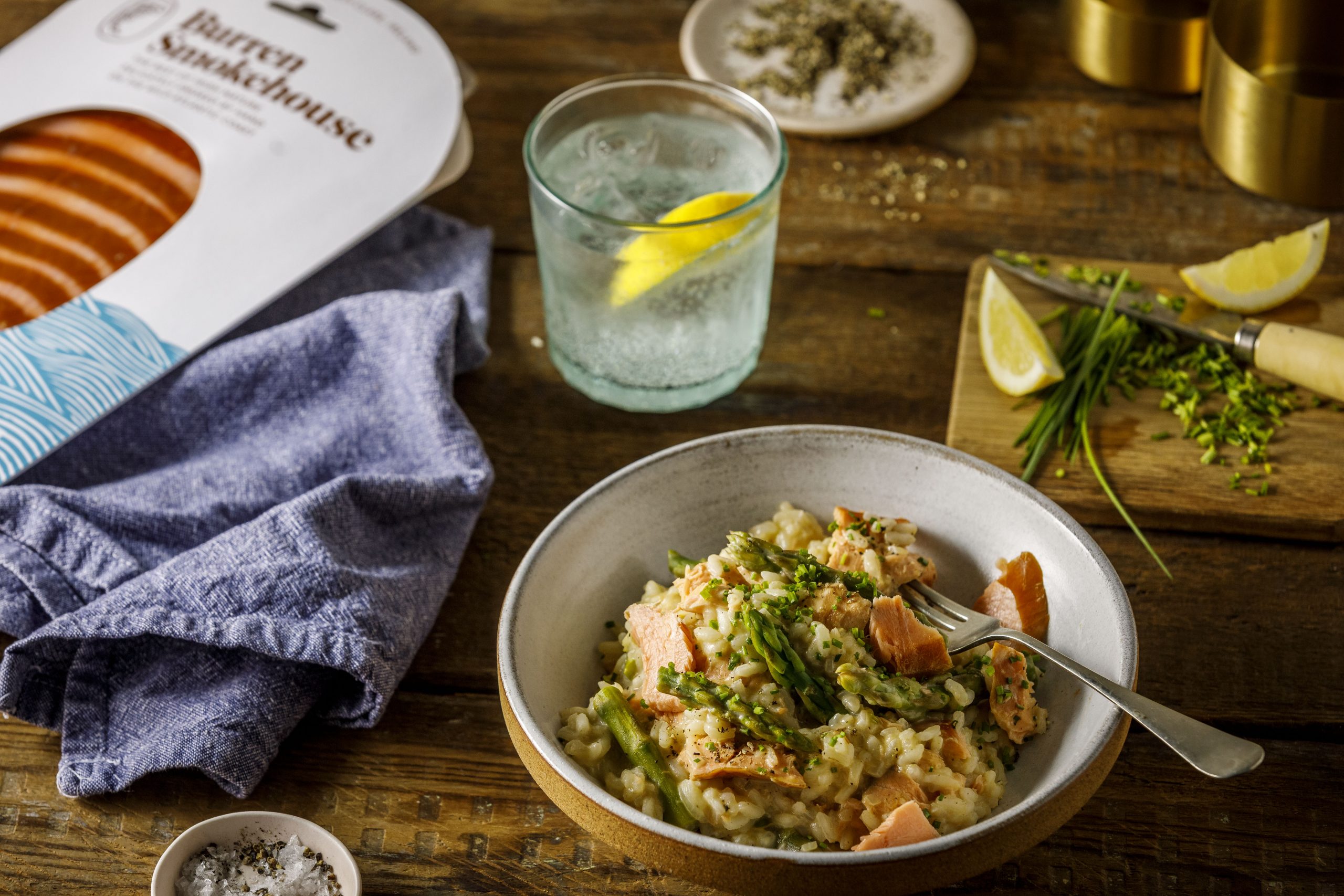 Burren Smoked Salmon Risotto with Asparagus - Burren Smokehouse