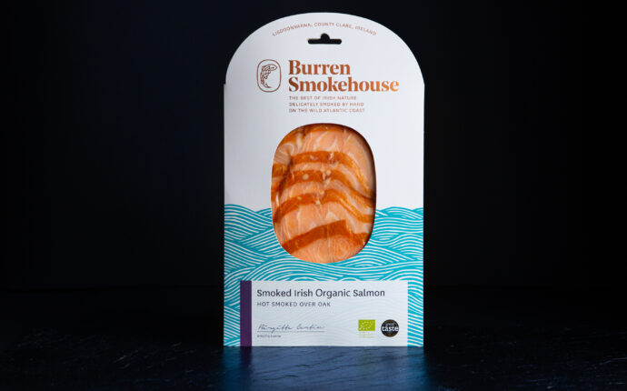 Burren Hot Smoked Irish Organic Salmon - plain - Burren Smokehouse