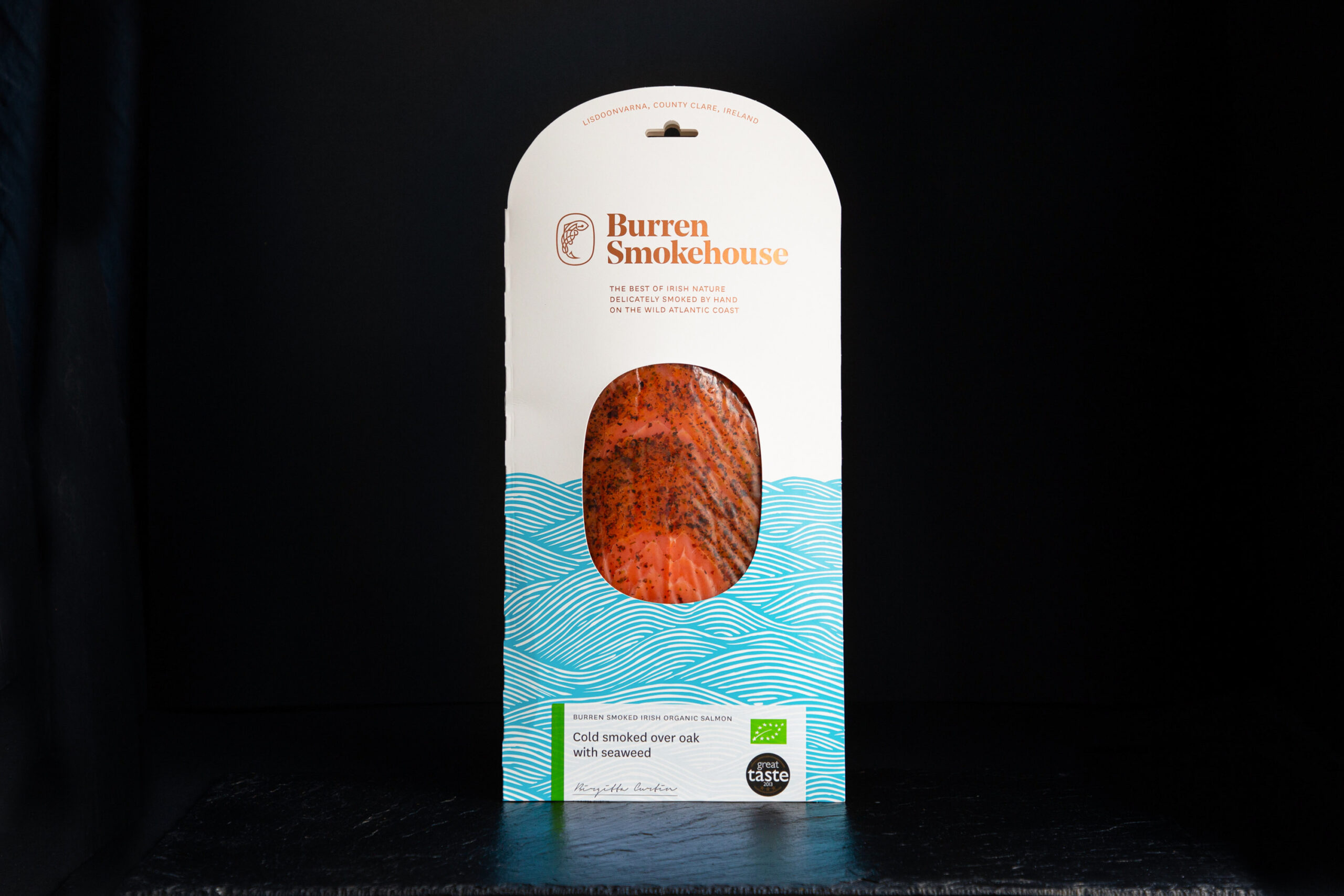 Burren Cold Smoked Irish Organic Salmon - Seaweed - Burren Smokehouse